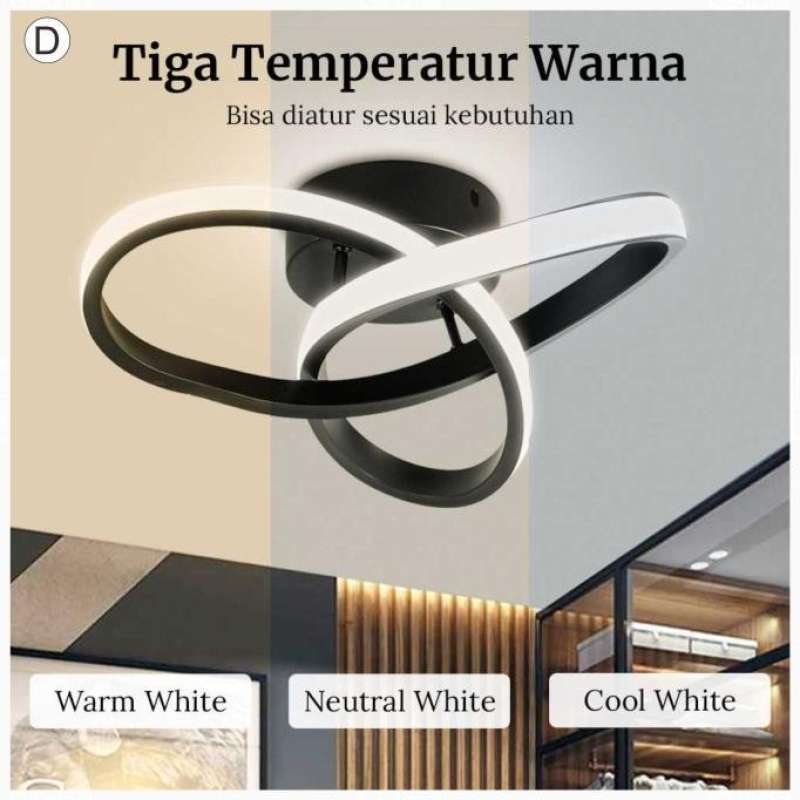 Promo ! Lampu Plafon Plafond Gantung Hias Led Modern Ceiling Light 3 ...
