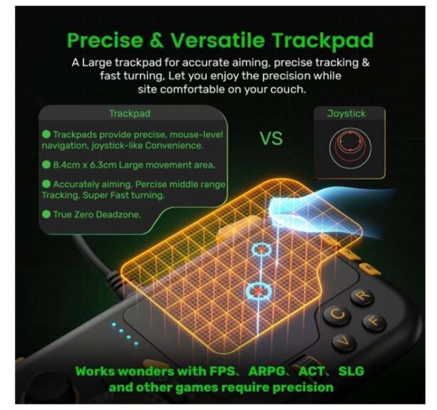 Promo Ifyoo Gtp01 Wired Gamepad Game Controller Trackpad For Windows Ps ...