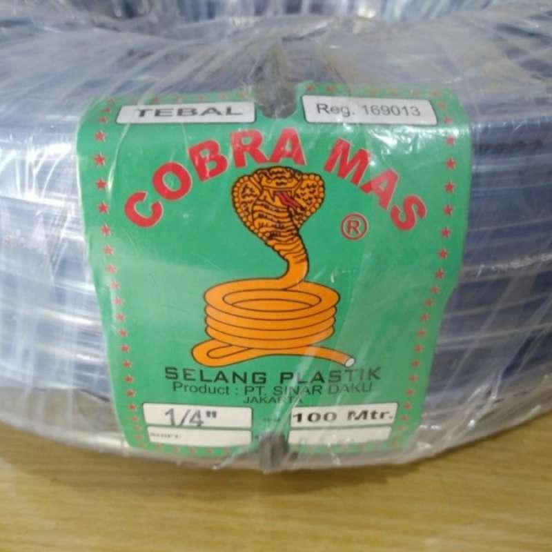 Promo Selang Cobra Mas 1/4 Tebal @100mtr (1 Roll) Diskon 33% Di Seller Hendrijaya - Cipulir ...