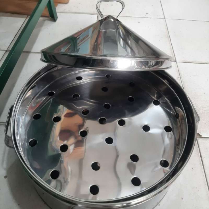 Promo Kalakat Steamer Bulat/kukusan Stainless/langseng Serbaguna 35 Cm ...