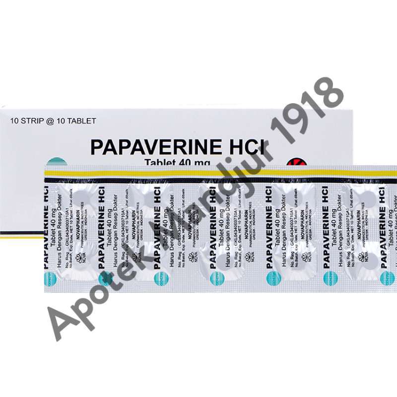 Jual Papaverine Hcl 40 Mg 10 Tablet Di Seller Apotek Mandjur Official ...