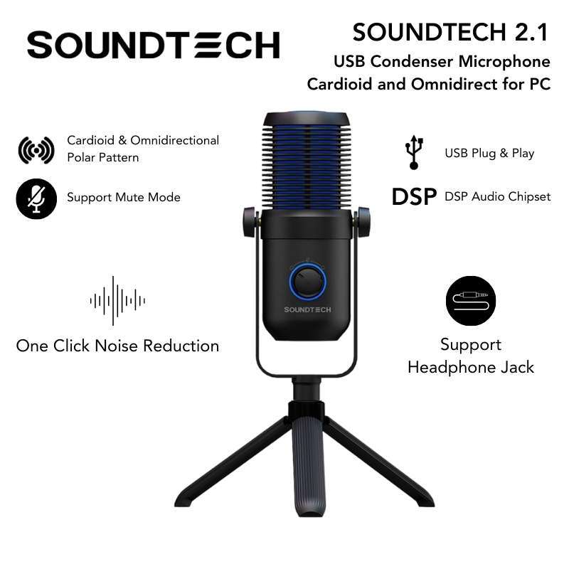 Jual Soundtech 2 1 Condenser Microphone Original, Murah & Diskon ...