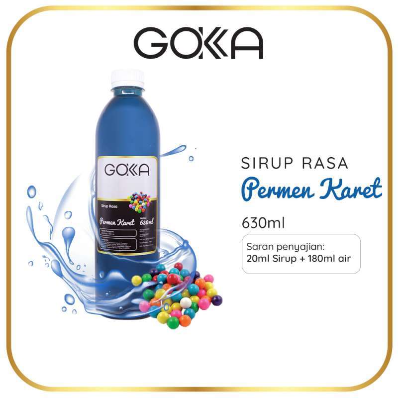 Jual Sirup Minuman / Syrup Aneka Rasa 640ml GOKKA - Blackcurrant di ...