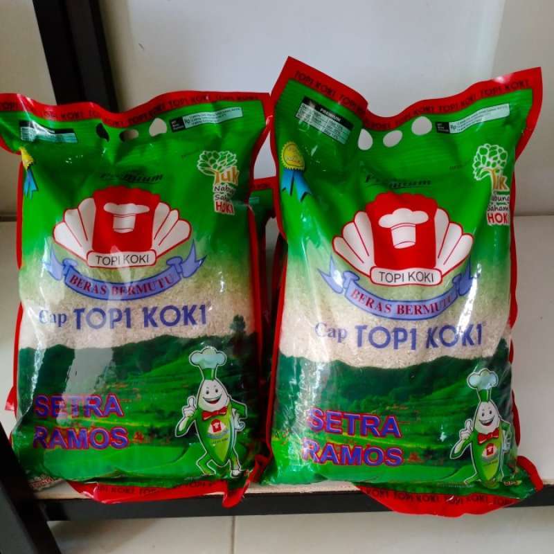 Promo Beras Cap Topi Koki 5kg / Beras Premium / Beras Setra Ramos 5kg ...