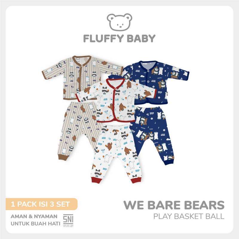 Promo Fluffy Setelan Panjang We Bare Bears (isi 1pasang) Sjjan Sjjab Wpb Nb Diskon 3% Di Seller ...