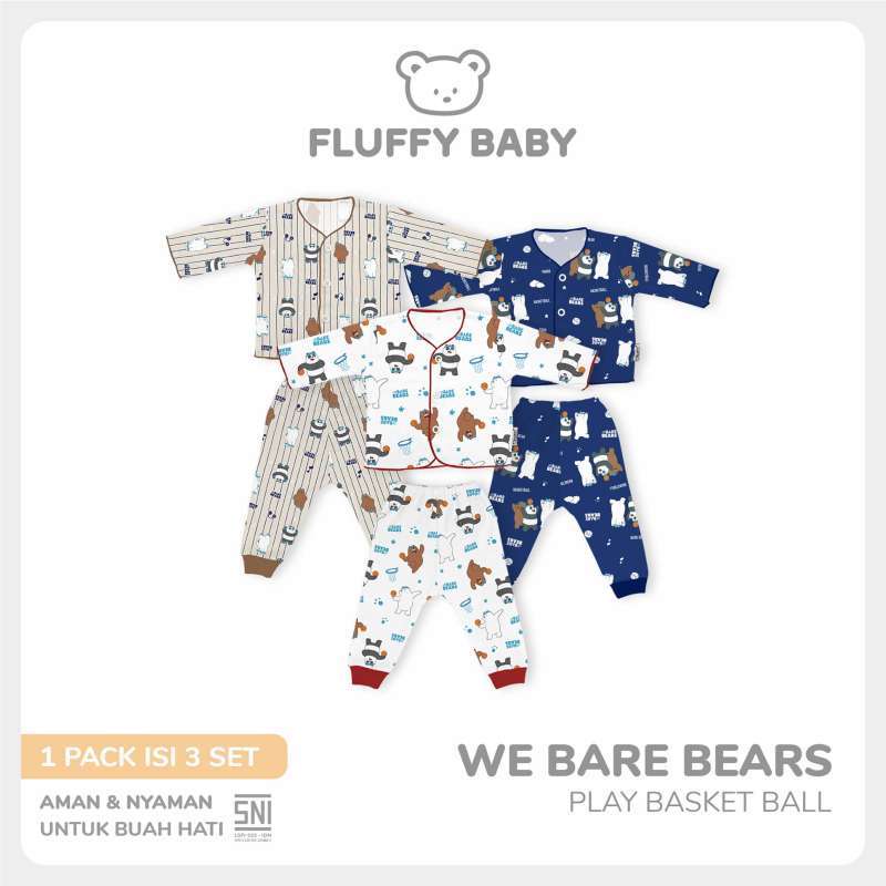 Promo Fluffy Setelan Panjang We Bare Bears (isi 1pasang) Sjjan Sjjab Wpb Nb Diskon 3% Di Seller ...