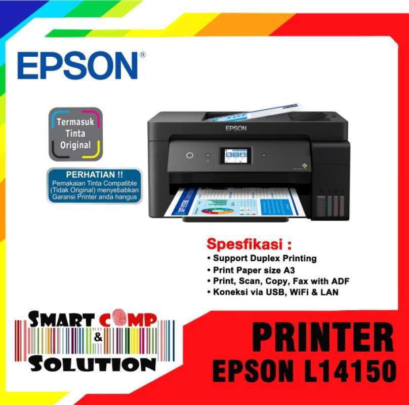 Promo Printer Epson L14150 All In One - A3 Wifi Duplex Ink Tank EcoTank ...