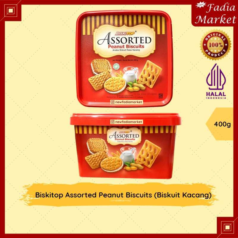 Jual Biskitop Assorted Peanut Biscuits (biskuit Snack Kacang Campur ...