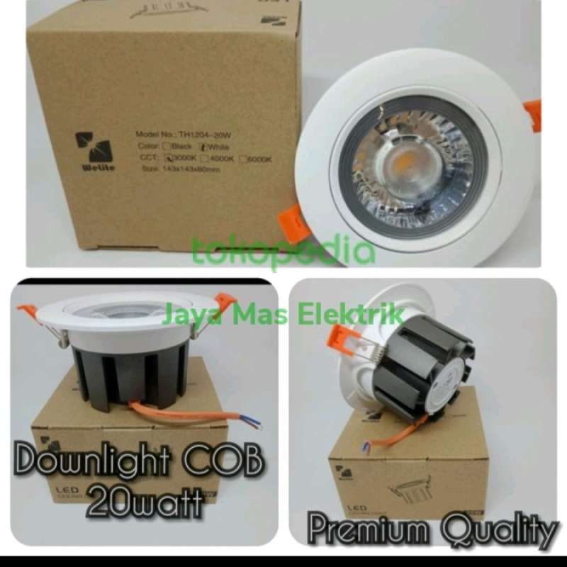 Promo Downlight COB LED 20w 20 watt 20watt inbow ceiling light spotlight - Multicolor Putih ...