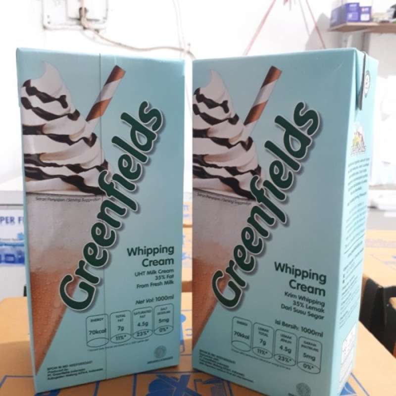 Promo Whipping Cream Greenfields 1 Liter Diskon 33% Di Seller Virgo ...