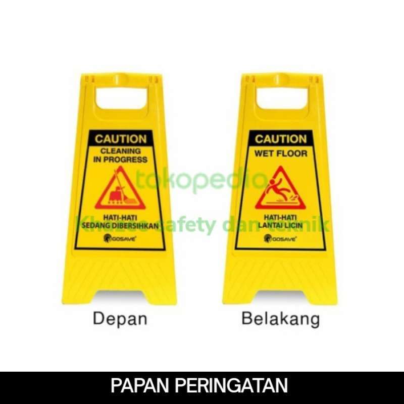 Promo caution wet floor sign lantai basah / papan peringatan lantai ...