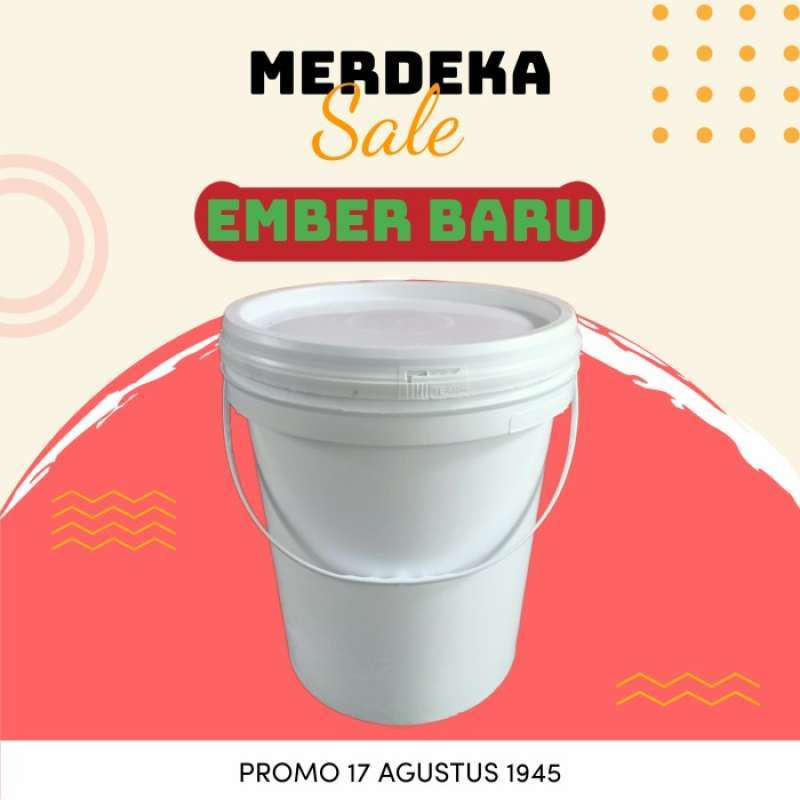 Promo Pail Plastik 25 Kg Baru(ember Cat 25kg) Diskon 23% Di Seller ...