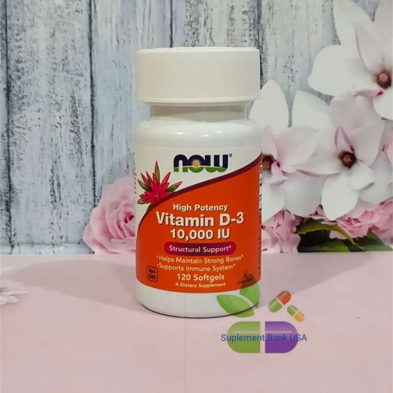 Promo Now Highest Potency Vitamin D3 10000 Iu Isi 120 Sofgels Diskon 33% Di Seller Ksm Store ...