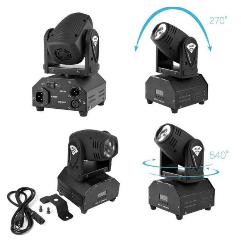 Jual Lampu Sorot Panggung LED Stage Spotlight Beam Moving Head 10W ...