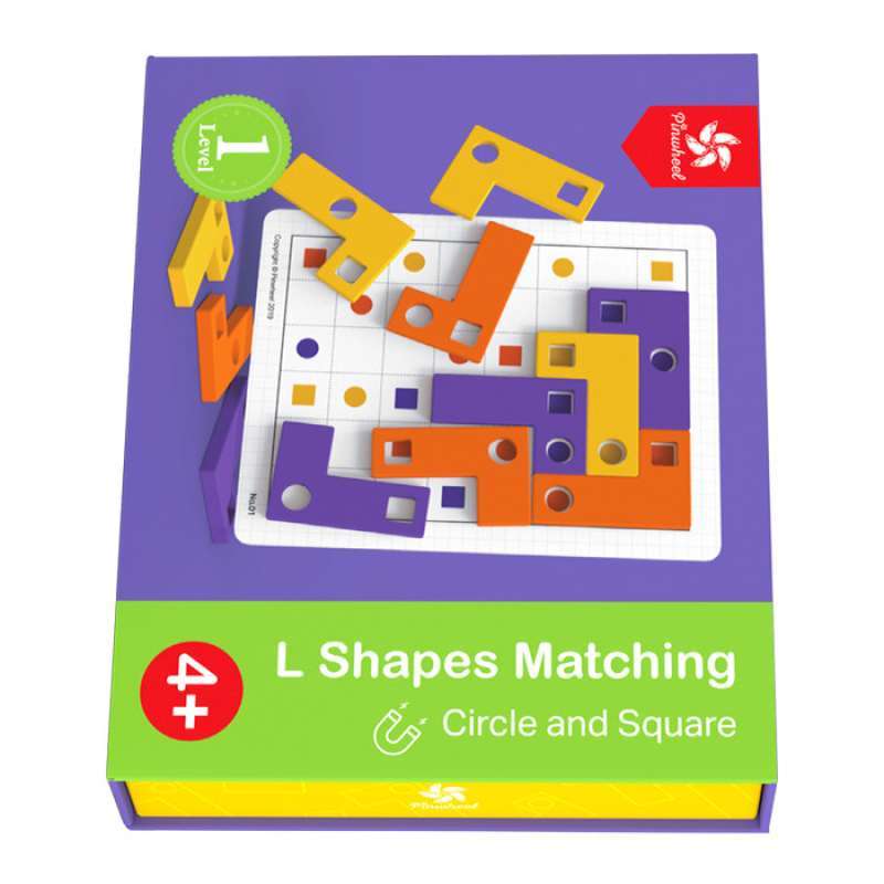 Promo L shapes matching-level 1:Circle and square (New magnet verion ...
