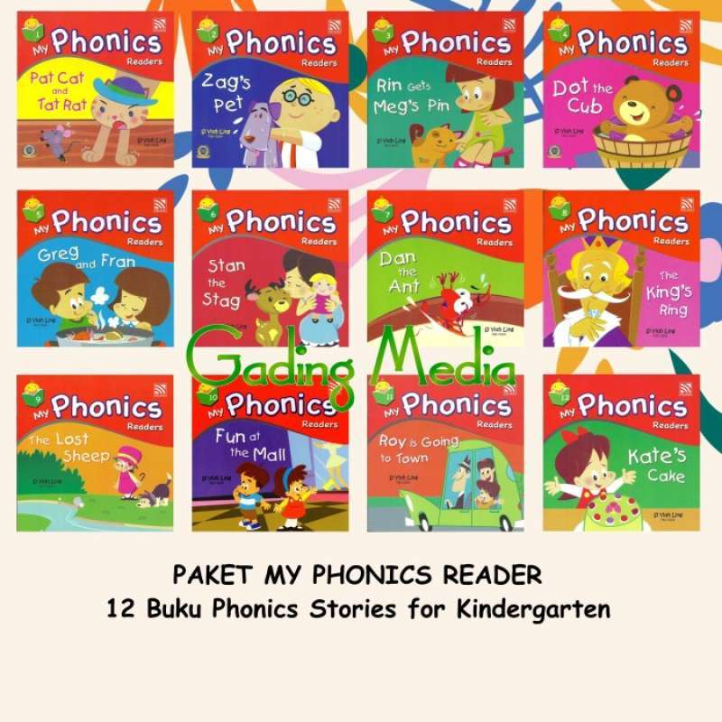 Promo PAKET My Phonics Reader (Phonics Stories) 12 BUKU Diskon 23% di ...