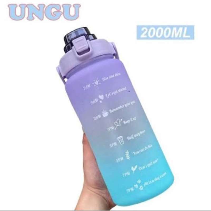 Jual botol minuman pelangi 2 liter | btl minum rainbow 2000ml viral ...