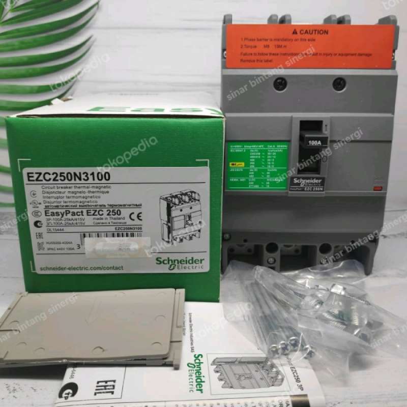 Promo MCCB/BREAKER EZC250N 100A 25KA 3POLE Schneider. NO REF. EZC250N3100 Diskon 23% di Seller ...