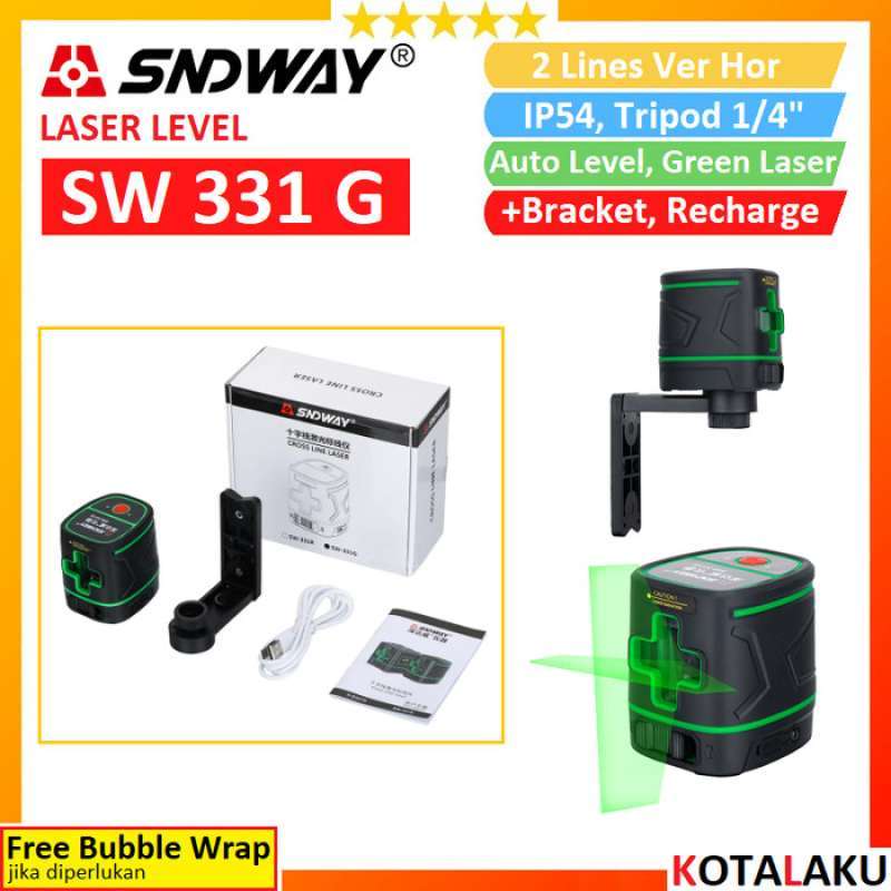 Promo Laser Level Self Tile Leveling Keramik Laser Sndway SW 331G Diskon 23% di Seller Gamora ...