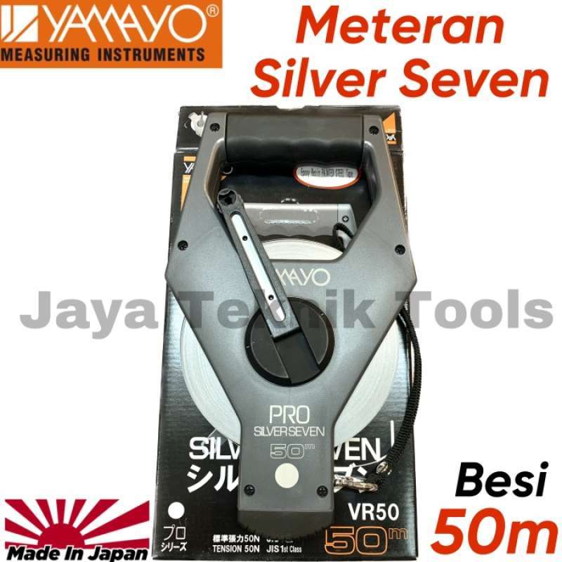 Promo Meteran Tancap Yamayo Sier Seven 50 meter Steel Baja Besi Roll ...