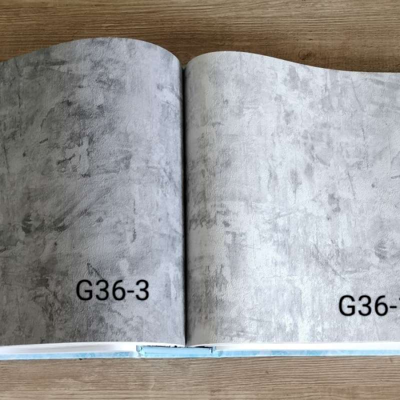 Promo Wallpaper Dinding Korea Acian Semen Concrete Roll Besar Diskon 23 ...