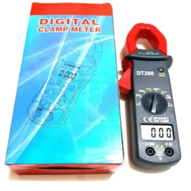 Promo Digital Clamp Meter AC 200A Tang Ampere 200A DT200 + Tas Diskon 23% di Seller Gamora store ...
