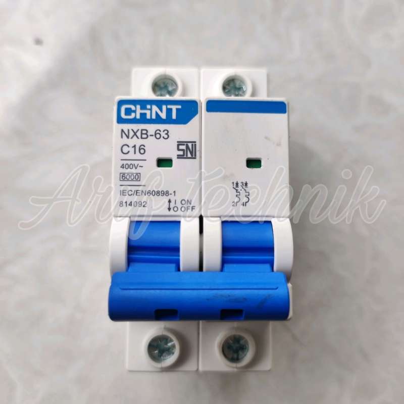 Jual Mcb 2p Nxb-63 16a Chint / Mini Circuit Breaker Chint Nxb-63 C16 220v Di Seller Arif Technik ...