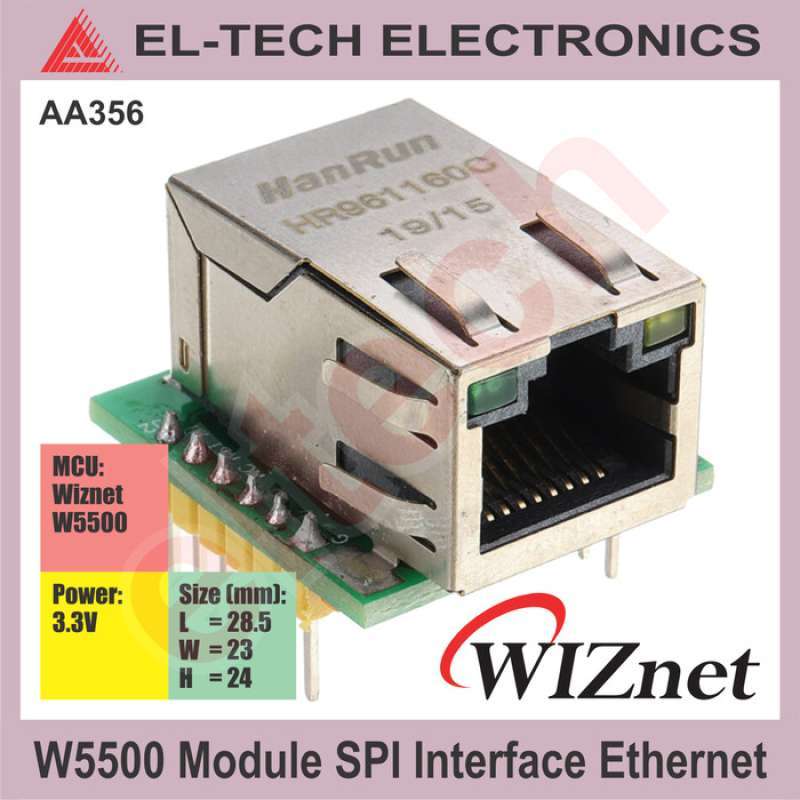 Promo W5500 Ethernet TCP IP LAN to SPI Interface Arduino Shield Module ...