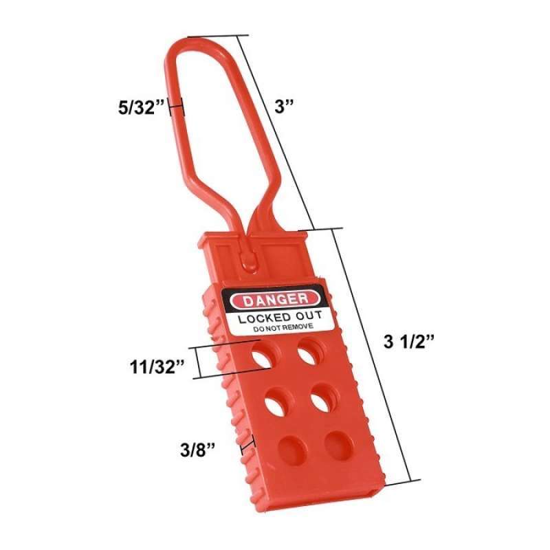 Promo Lockout Tagout Hasp with 6 Padlock Holes Diskon 23% di Seller ...