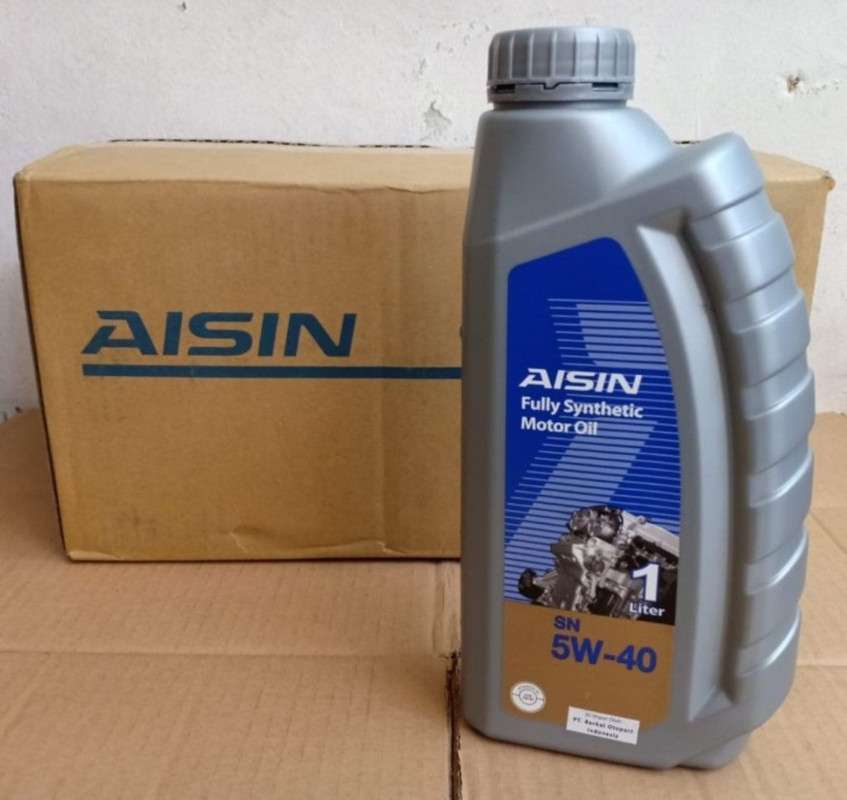 Promo Oli Aisin 5W 40 API SN- CF FULLY SYNTHETIC isi 1ltr Diskon 5% di ...