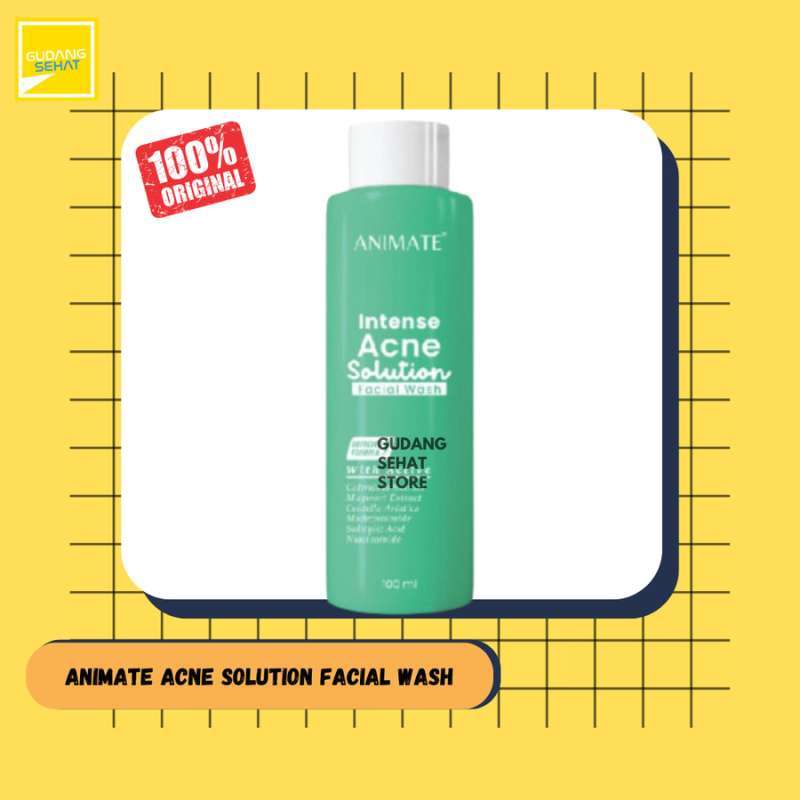 Jual Animate Intense Acne Solution Facial Wash Di Seller Gudang Sehat ...