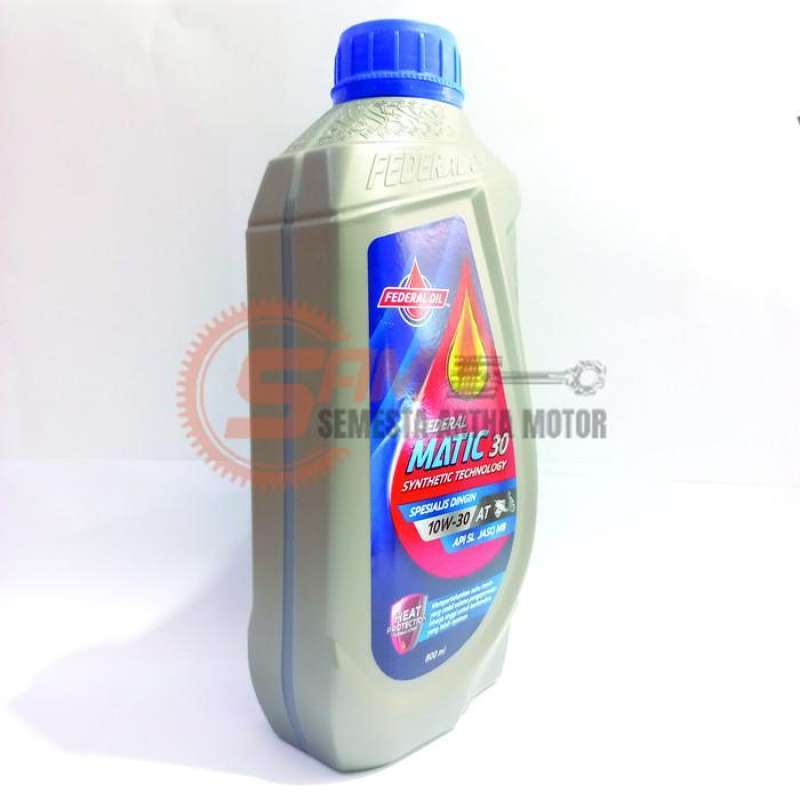 Jual Oli Federal Matic 800ml 30 Botol Abu 10w30 Jaso MB Motor Matik di ...