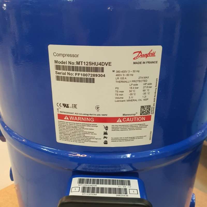 Promo Kompresor Danfoss Mt125hu4dve R22 (10pk) Diskon 23% Di Seller ...