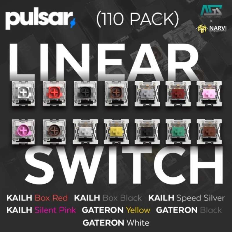Promo Pulsar Linear Switch Pack (110 Pack) - Gaming Switch Keyboard ...