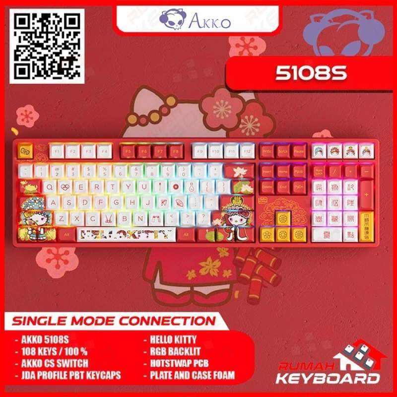 Promo MECHANICAL KEYBOARD - AKKO 5108S - 100% - RGB - HELLO KITTY Diskon 23% di Seller ID ...