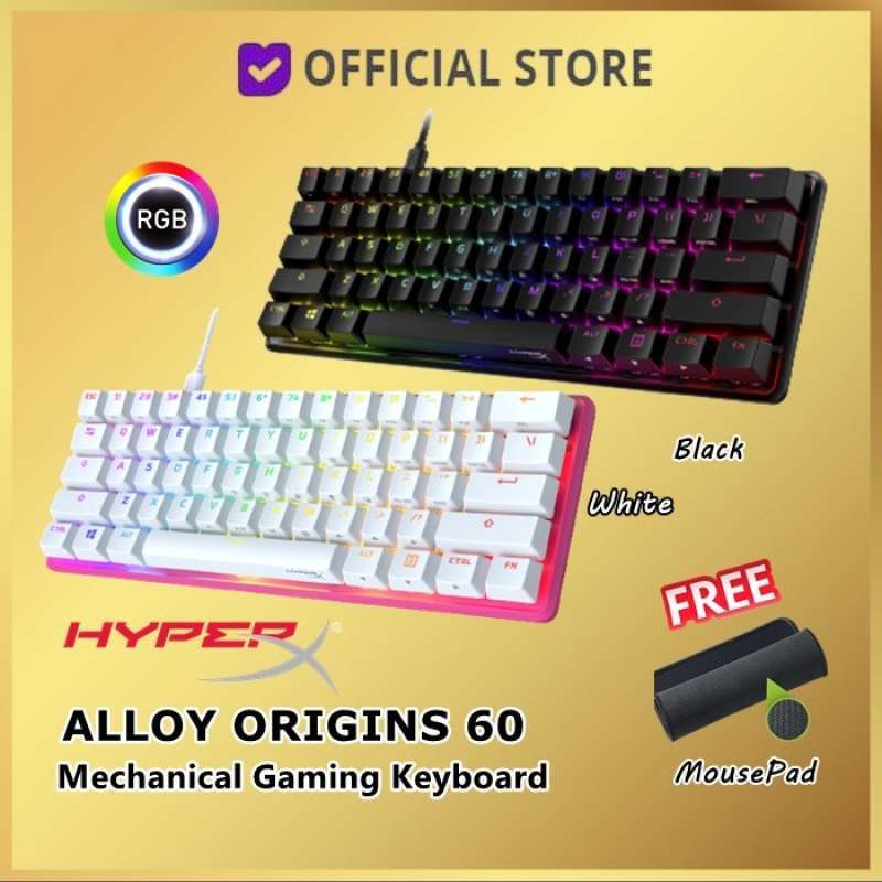 Promo HyperX Alloy Origins 60 RGB TKL Mechanical Gaming Keyboard Diskon ...