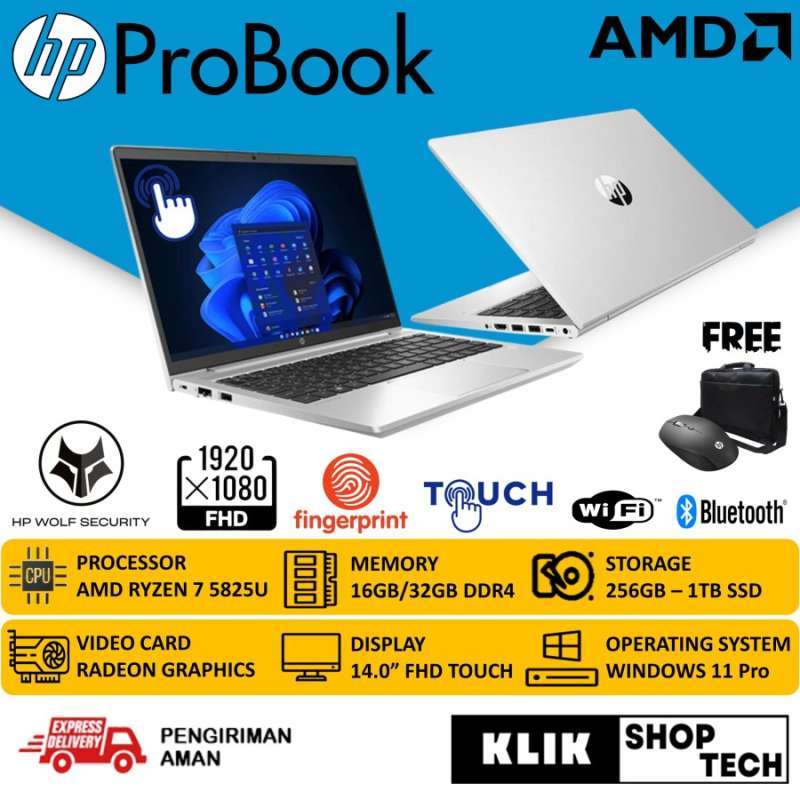 Jual Hp Probook 445 G9 Ryzen 7 5825u 16gb 512gb Ssd 14 Fhd Ips Touch ...