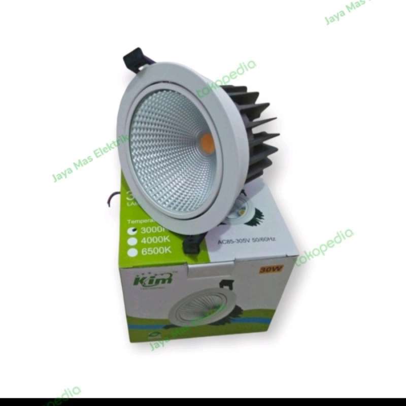 Promo KIM Downlight LED COB 30w 30 watt 30watt SpotLight Cieling Light ...