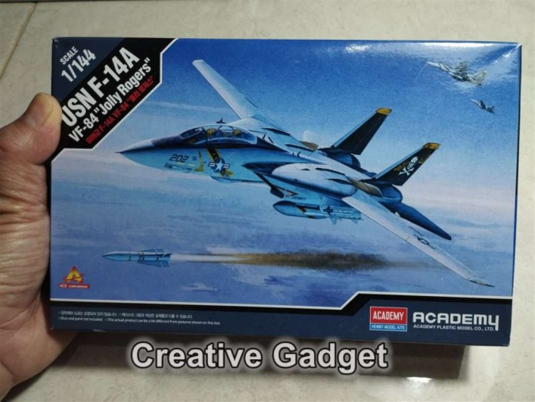 Promo USN F-14A Jolly Rogers VF-84 - Model Kit Academy 1/144 - Full ...