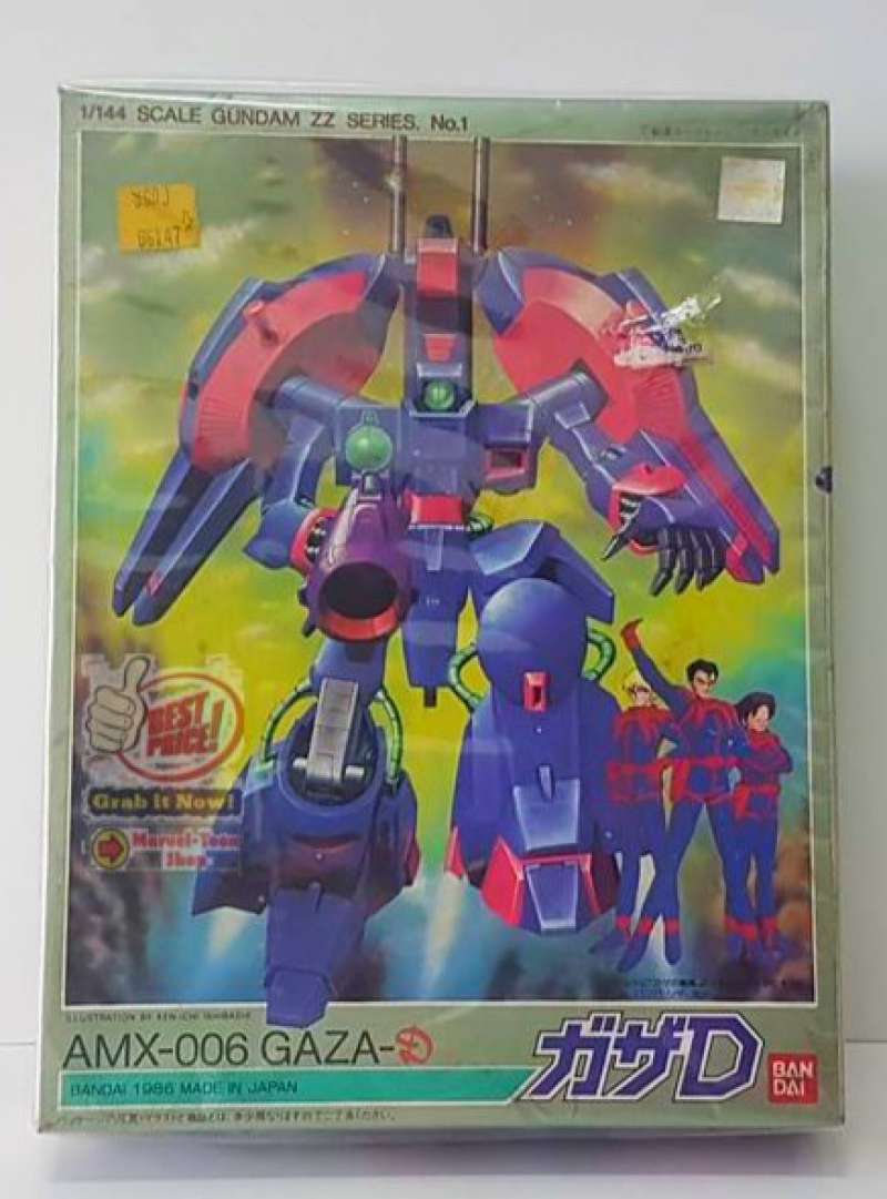 Promo [BANDAI] 1/144 Gundam ZZ, No.01 - AMX-006 Gaza-D - Vintage Rare ...