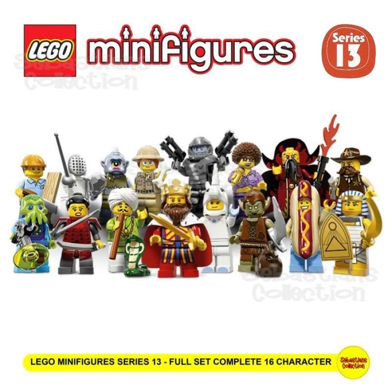 Promo LEGO Minifigures Series 13 - Full Set Complete 16 Character ...
