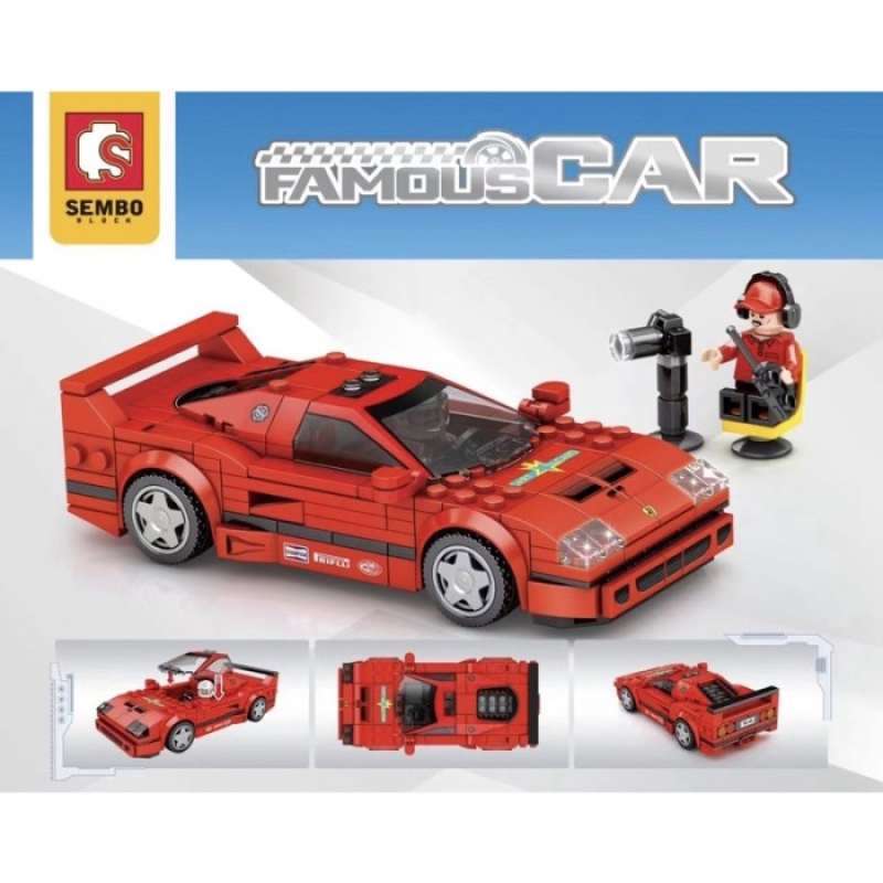 Promo Sembo 607330 Famous Car Ferrari F40 - 318 Pcs Brick Block Diskon ...