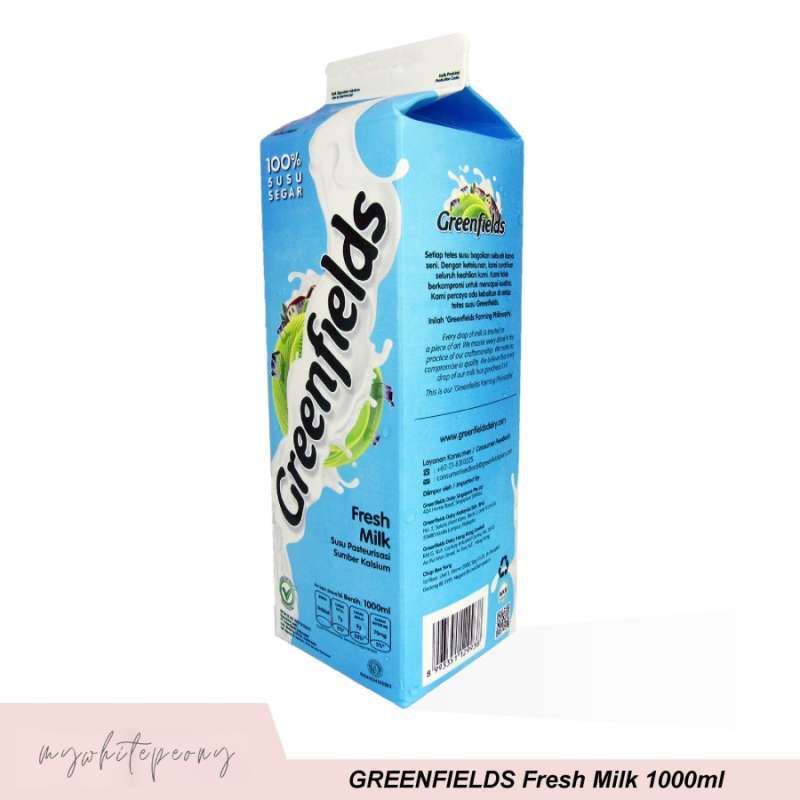 Jual Susu Fresh Milk Greenfield 1 Liter / 1000 ml Full Cream di Seller ...