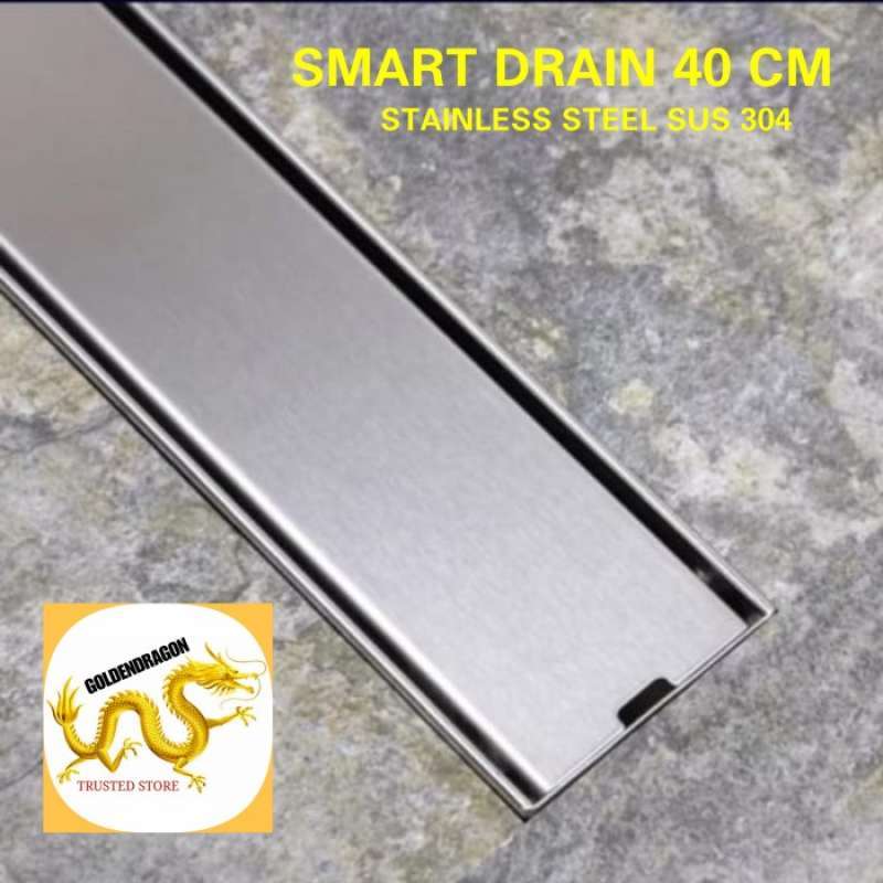 Promo Saringan got smart floor drain 40 cm Stainless steel Diskon 23% ...