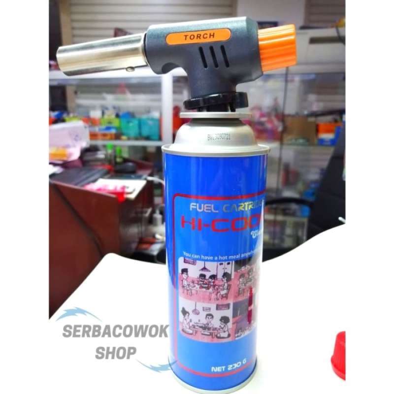 Jual PAKET GAS TORCH MULTI PURPOSE DENGAN GAS HI COOK PORTABLE SIAP ...