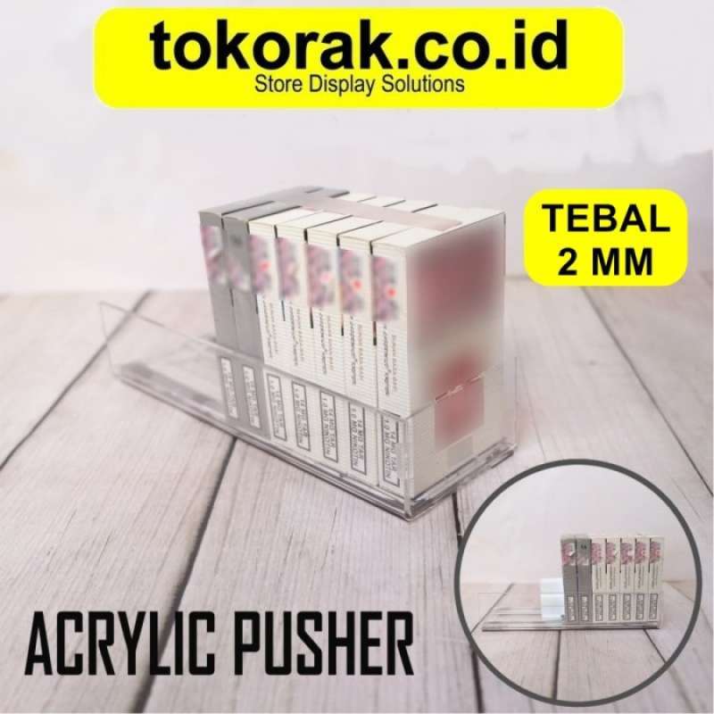 Jual Rak Rokok Acrylic Pusher Otomatis Toko Minimarket Supermarket di ...