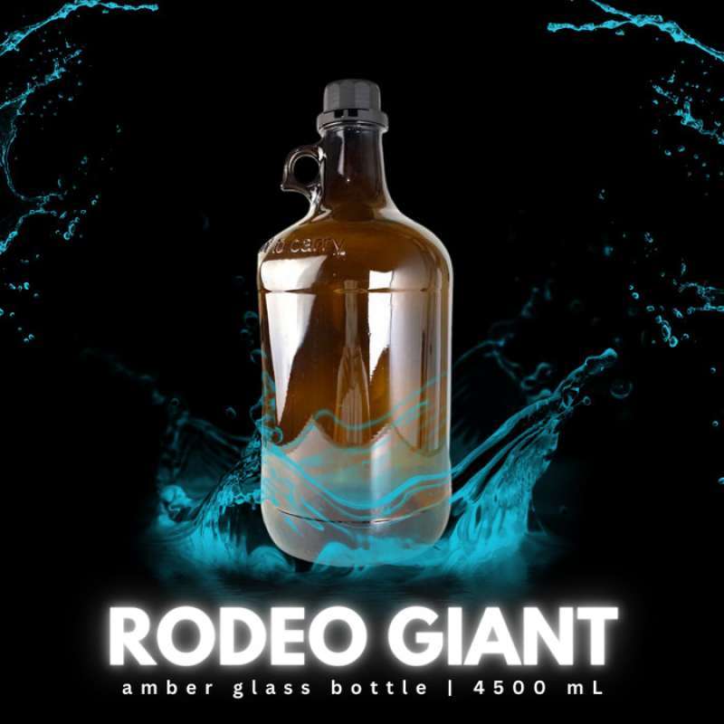 Jual Rodeo Giant Amber Bottle 4500 Ml | Botol Kaca Besar Amber 4.5 Liter Di Seller Rout Shop ...
