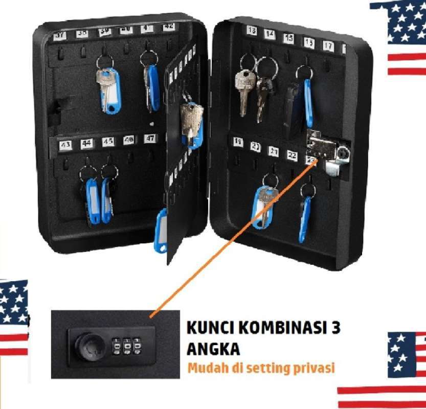 Promo Keybox Kotak Kunci Besi Dinding Key Box Kotak Kunci Dinding Besi ...