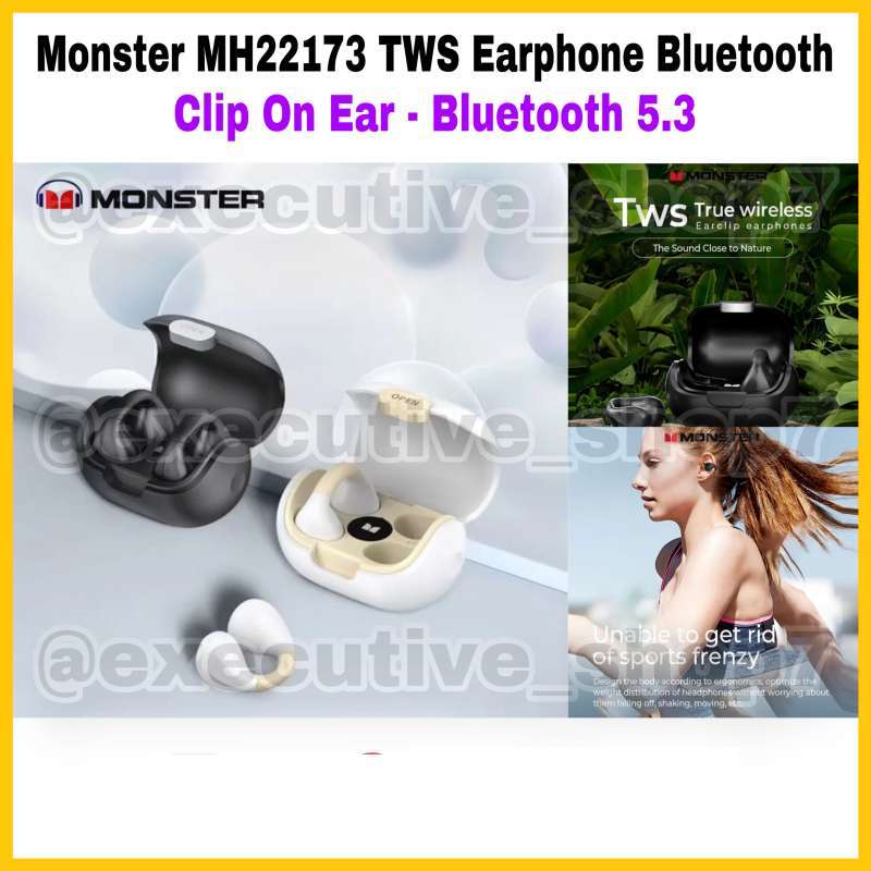 Jual Tws Monster Ear Clip Spesifikasi Original, Murah & Diskon Harga ...