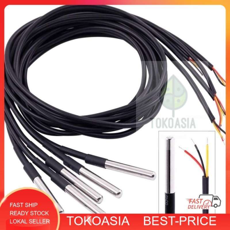 Jual Ds B Waterproof Temperature Suhu Sensor Probe Arduino Uno Meter Di Seller Tokoasia